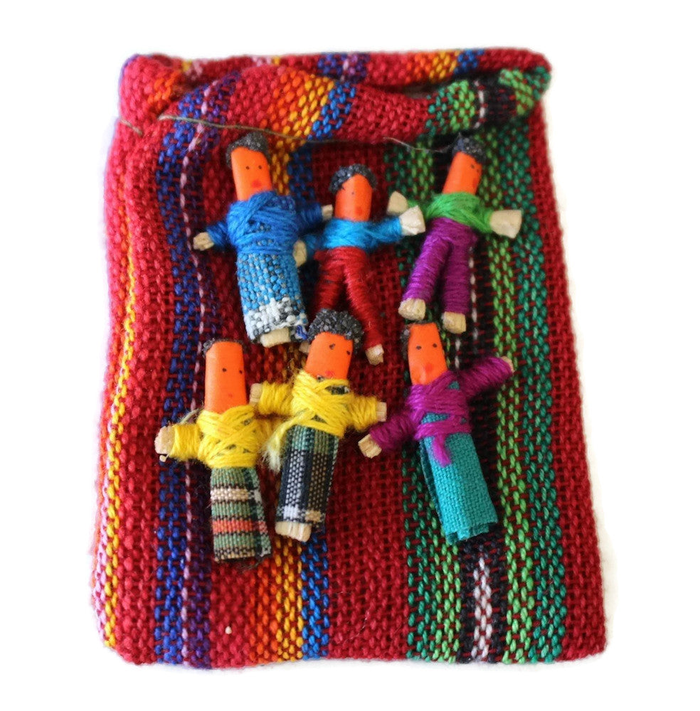 Six (6) Mini Worry Dolls in Bag Handmade in Guatemala – Mexitraders